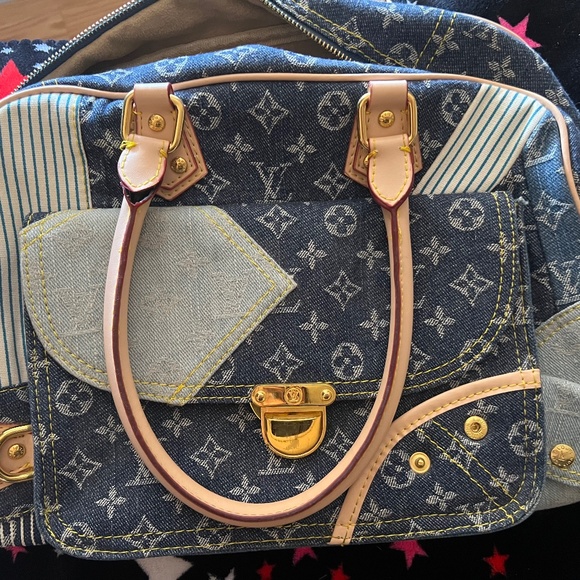 Louis Vuitton | Bags | Louis Vuitton Denim Purse | Poshmark